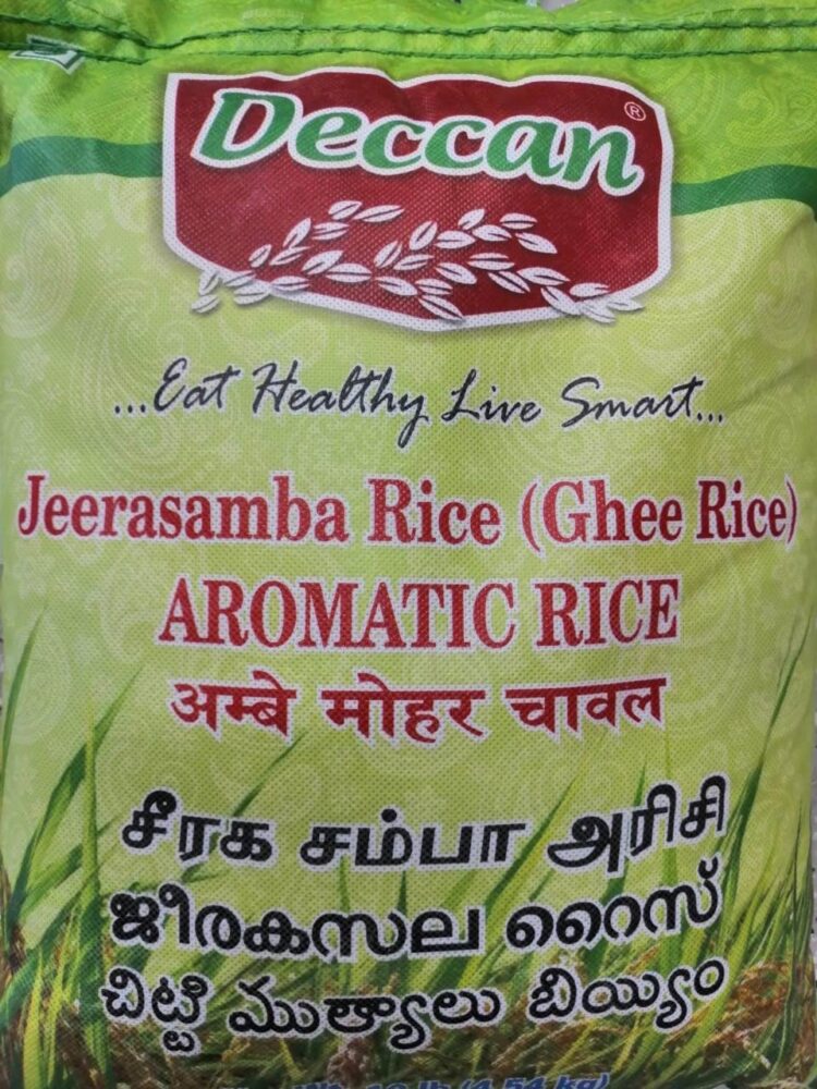Deccan Jeera Samba Rice 10Lb – Shresta Indian Grocery