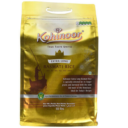 Kohinoor Gold Basmati Rice Xtra Long 10lb – Shresta Indian Grocery