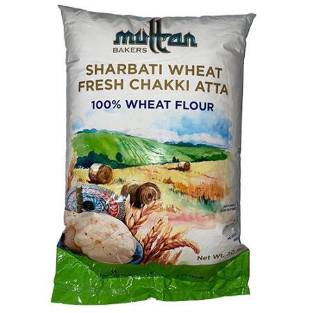 Multan Bakers Sharbati 100% Wheat Flour / ATTA 20 Lbs – Shresta Indian ...