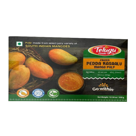 Telugu Pedda Rasalu Mango Pulp 350 Gms – Shresta Indian Grocery
