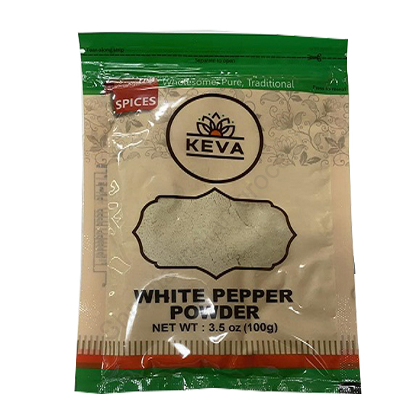 Keva White Pepper Pwd 100gms – Shresta Indian Grocery