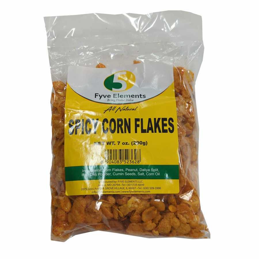 Fyve Elements Spicy Corn Flakes 200Gm – Shresta Indian Grocery