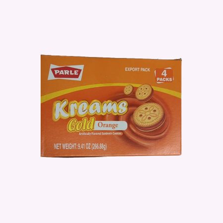Parle Kreams Gold Orange 4x66.7 Gm - Shresta Indian Grocery