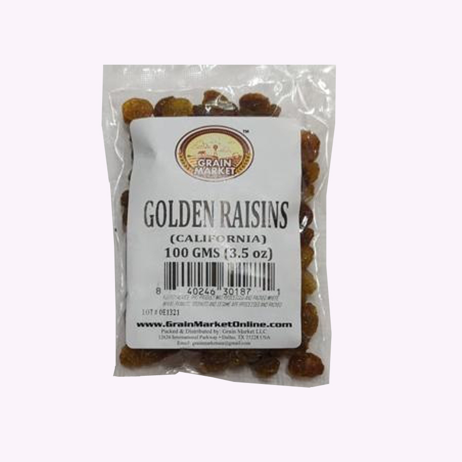 GM Golden Raisins 100gm – Shresta Indian Grocery