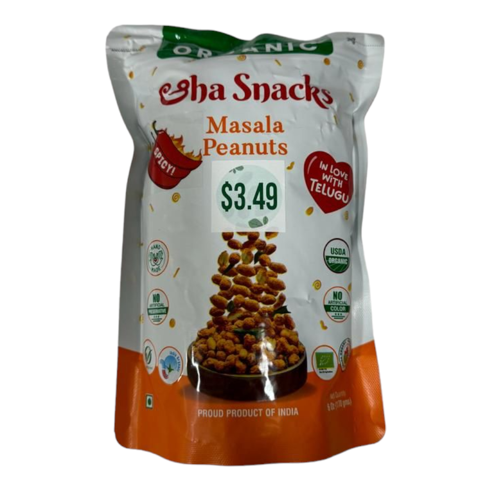 Aha Organic Spicy Masala Peanuts 170gm – Shresta Indian Grocery