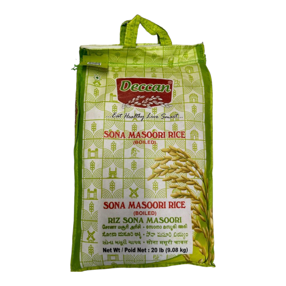 Deccan sonamasoori (Boiled Rice) 20 lb – Shresta Indian Grocery